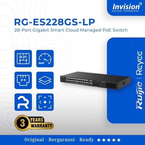 Jual Ruijie RG-ES228GS-LP 28-Port Gigabit Smart Cloud Managed PoE ...