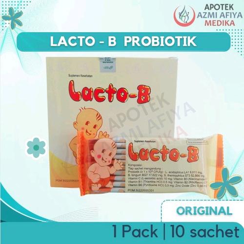 Jual Lacto B 10 Sachet Probiotik Vitamin Diare dan Pencernaan obat ...