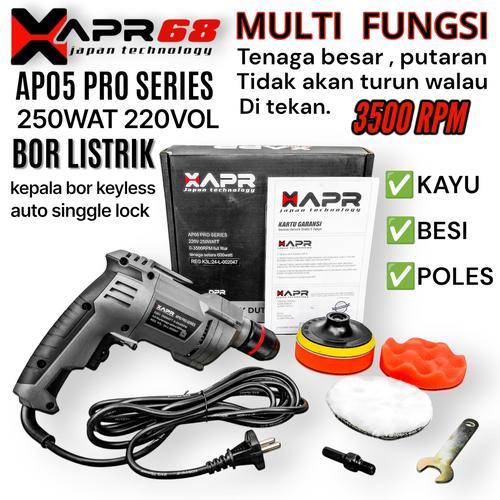 Promo Apr raja bor mesin poles mobil motor kayu amplas listrik 10mm ap05 pro besi kayu tembok ...