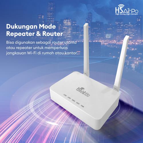Promo HSairpro 2.4GHz 300Mbps Wireless Router WR200N - Jakarta Pusat ...