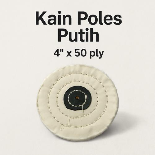 Jual Kain Poles Putih 4" x 50 Ply – Khusus Poles Emas, Perak ...
