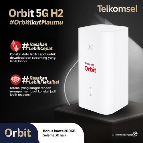 Promo Telkomsel Orbit 5G H2 Modem Wifi 5G High Speed Free Telkomsel ...