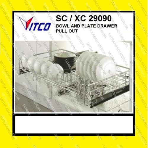 Jual Vitco XC SC SM 29090 Rak Piring Mangkok Dapur Laci Tarik Stainless ...