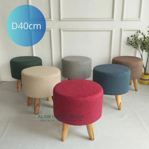Promo ALAM HOME DECOR Stool Polos Kursi Stool Bulat Jamur Cafe Kursi ...