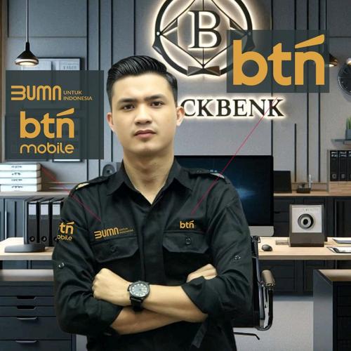 Jual kemeja bank btn seragam bank btn pdh custom bordir satuan - hitam ...