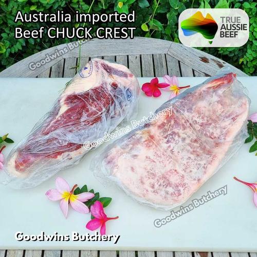 Promo Beef CHUCK CREST 2.2kg whole cuts utuh frozen Australia Kilcoy ...