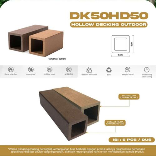 Jual Timber Tube WPC Outdoor Termurah | WPC Hollow Kotak Outdoor | WPC ...