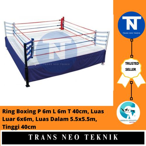 Jual Ring Boxing P 6m L 6m T 40cm, Luas Luar 6x6m, Luas Dalam 5.5x5.5m ...
