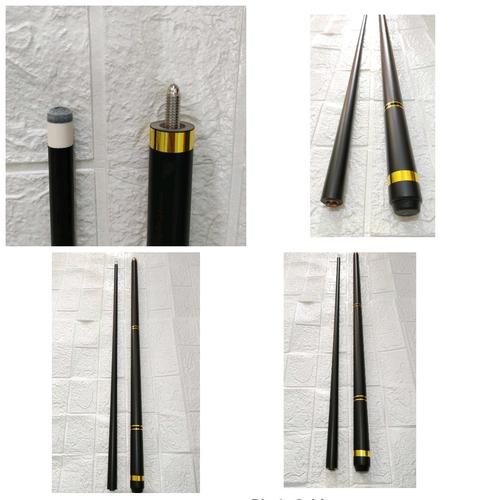 Jual stik play billiard biliard bilyard gold chrome 12.8mm kualitas ...