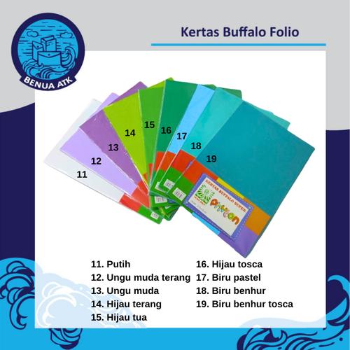 Jual Kertas Cover Jilid BUFFALO (Isi 20 Lembar) - 16. HIJAU TOSCA ...