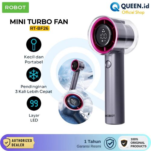 Jual ROBOT RT-BF26 Mini Handheld Turbo Fan Kipas Angin Super Genggam ...