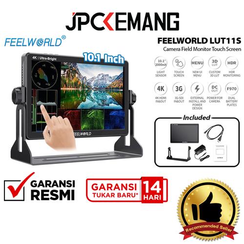Promo Feelworld LUT11S 10.1" Inch Touchscreen External Camera Monitor LUT 11S LUT11 S Eksternal ...