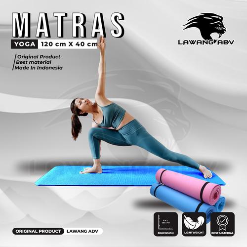 Promo matras yoga anti slip size 120 cm X 40 cm - biru - Jakarta Timur ...
