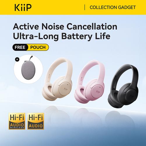 Jual KiiP Wireless TH90 ANC Wireless Over-Ear Headphone Spatial Audio - Beige - Kota Tangerang ...