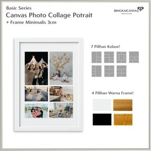 Jual Cetak Foto Bingkai Kanvas Kolase 16R 40x60cm Modern Frame ...