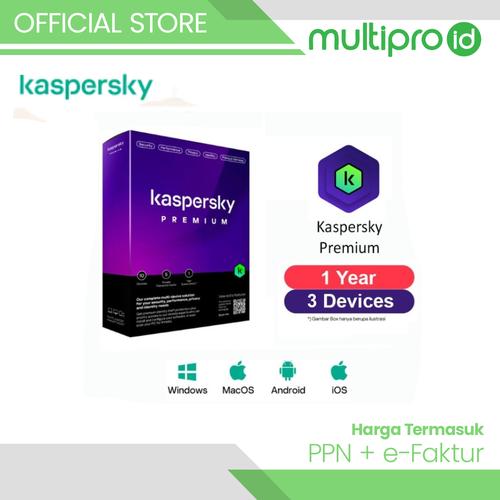 Promo Antivirus Kaspersky Premium - 3 Device 1 Tahun Real Time AV ...
