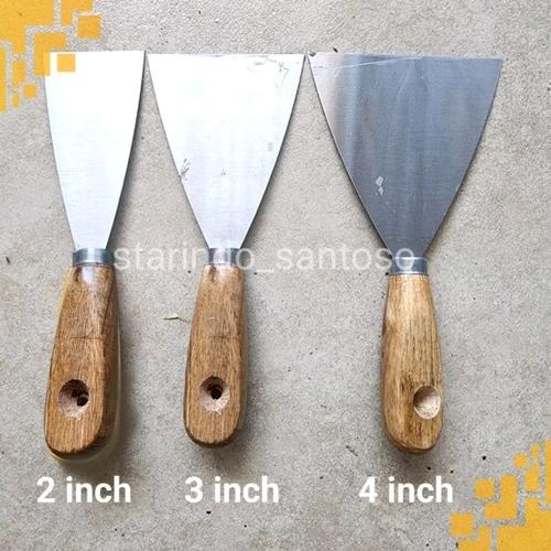 Jual Kapi semen gagang kayu 2" kape cat gagang handle kayu 2" - 4inch ...