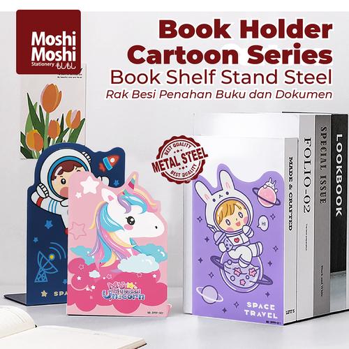 Jual Book Shelf Stand Holder Cartoon Series Steel Organizer Rak Besi ...
