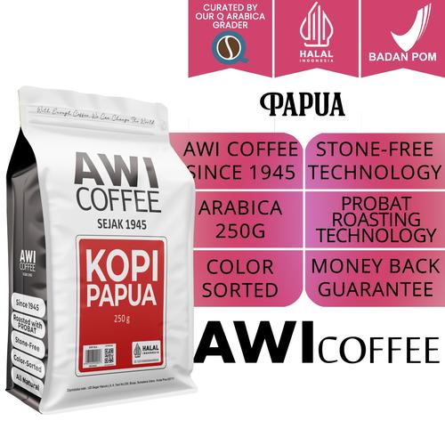 Jual Awi Coffee Papua Baliem 250Gr | Arabica | ESPRESSO | LATTE | V60 ...