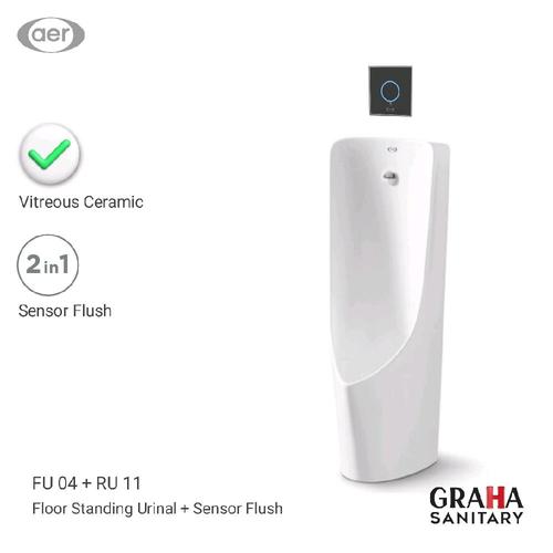 Jual AER FU 04 + RU 11 Urinal Floor Standing Urinoir Automatic Sensor ...