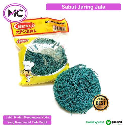 Jual Sabut Gosok Jala Cuci Piring Noda Gosong Panci Spons Penggosok ...
