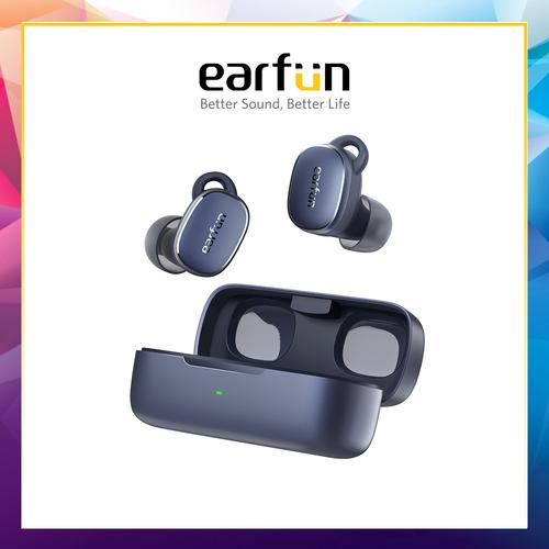 Promo EarFun Free Pro 3 - Blue - The Most Compact Snapdragon Sound TWS with ANC Bass Bluetooth ...