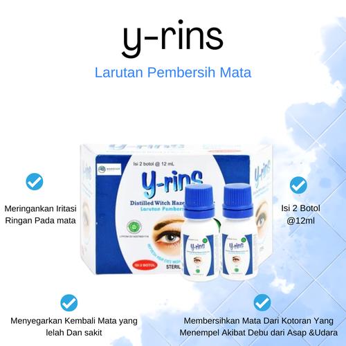 Promo Y-rins (AIRINS) Isi 2 Botol @ 12 mL - Obat Pembersih Mata - Kab ...