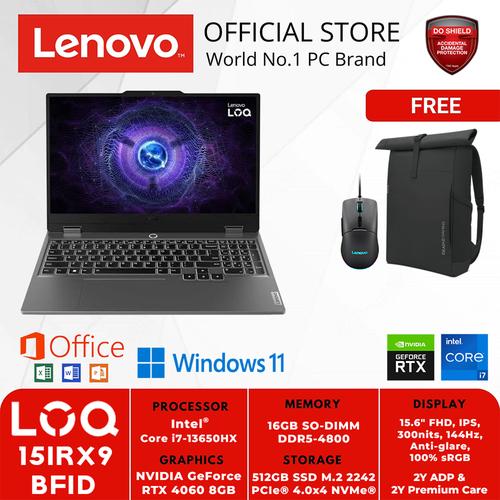 Promo LENOVO GAMING LOQ 15IRX9 BFID INTEL C0RE i7-13650HX 16GB 512GB ...