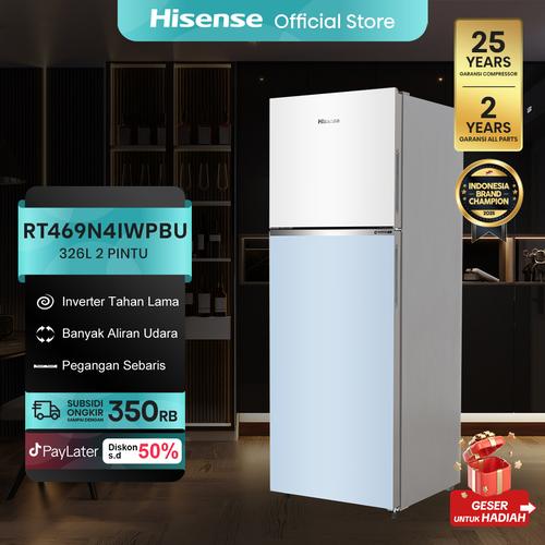Promo 【Inverter&No Frost】Hisense Kulkas 2 Pintu - RT469N4IWPBU - 326L ...