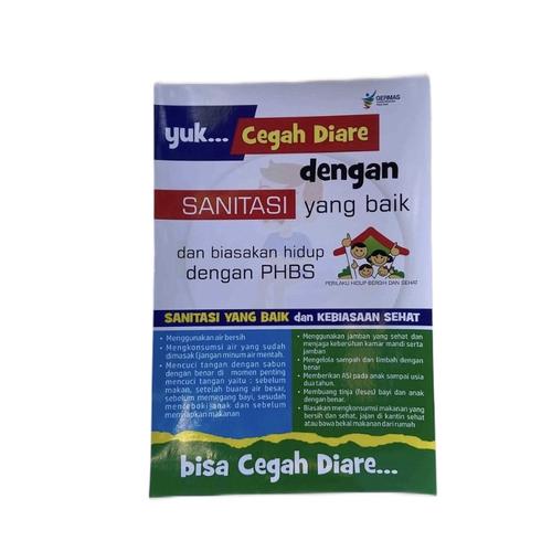 Jual Poster Cegah Diare dengan Sanitasi, Poster STBM, Poster kesehatan ...