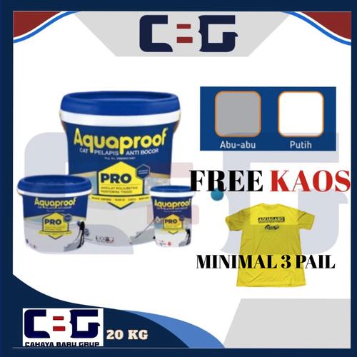 Jual Aquaproof Pro 20 KG Cat Pelapis Anti Bocor Putih & Abu-abu ...