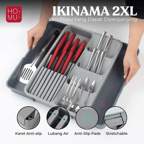 Jual HOMU IKINAMA XXL Extendable Drawer Knife & Cutlery Organizer ...