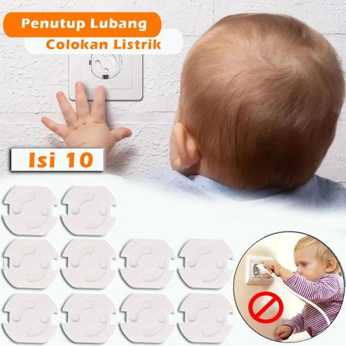 Jual Isi 10 Alat Penutup Colokan Listrik Pengaman Lubang Listrik ...