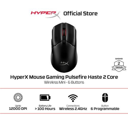 Promo HyperX Mouse 2.4GHz Wireless Gaming Pulsefire Haste 2 Core ...