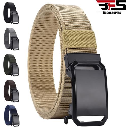 Promo B.F.S Nylon Canvas Sabuk Casual Formal Sabuk Sabuk Pria Kulit ...