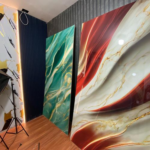 Promo PVC Mamer PVC Marble-UV Board Model Baru real pict, bukan sticker ...