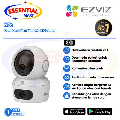 Jual CCTV EZVIZ H7C 8MP : 4MP + 4MP Smart Home Dual Lens IP Camera ...