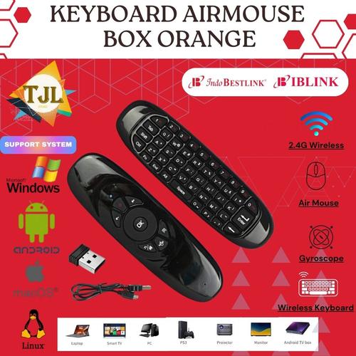 Jual Air Remote Mouse Wireless Keyboard C120 2.4 Ghz TV Box Smart TV ...