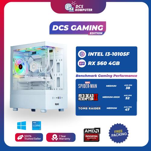 Jual Fullset Pc Komputer Rakitan Gaming i3 10105f RX 560 4GB Ram 16 GB Dan Monitor Sudah ...