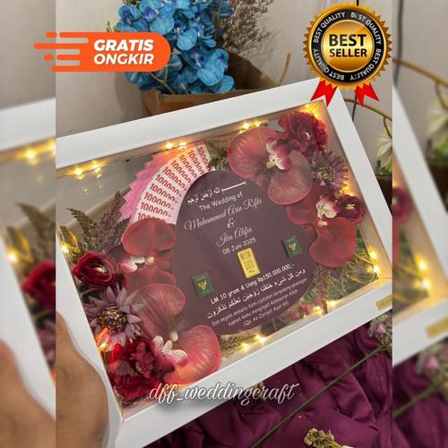 Promo Bingkai Mahar Akrilik Pernikahan Mahar Aesthetik Viral Kekinian ...