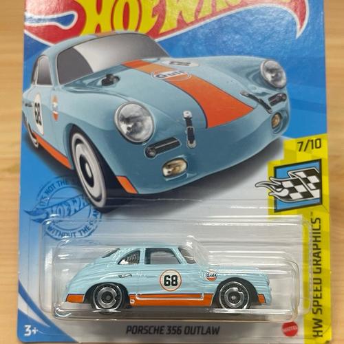 Jual Hot Wheels Die Cast Porsche 356 dan 356A Outlaw Hotwheels - Biru ...