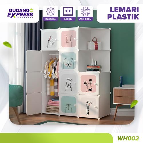 Promo GEI - Lemari Pakaian Plastik PVC Portable 10 Pintu Elegan ...