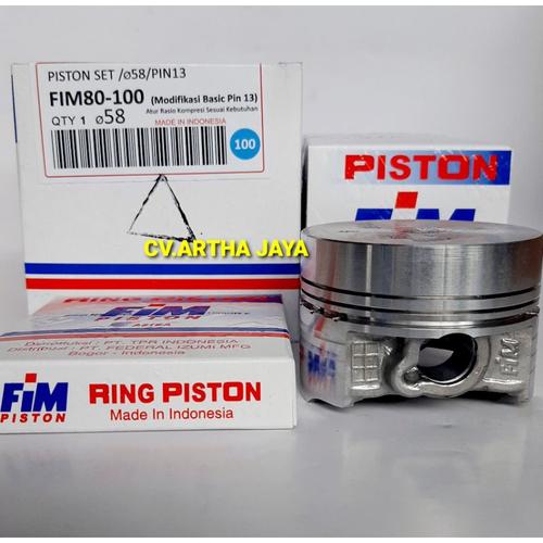 Jual PISTON KIT FIM FIM80 CUSTOM DOME MENTAH ( 57 / 57,5 / 58 / 58,5 ...