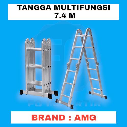 Jual Tangga Multipurpose 7.4 Meter Tangga Lipat Tangga Alumunium AMG ...