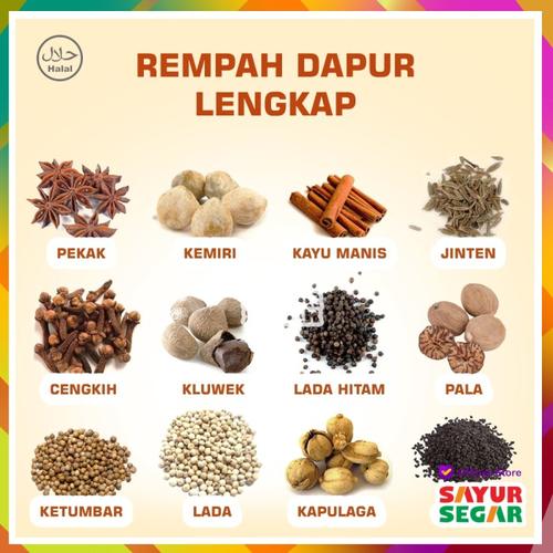 Jual Bumbu Dapur Rempah Herbal Alami 77 ( Kayu Manis, Lada Putih ...