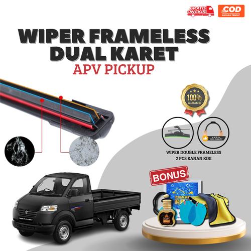 Jual [BONUS 4] Wiper Dual Mobil Apv Pick UP Sepasang Kiri dan Kanan ...