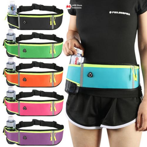 Promo Tas Pinggang Jogging Running Belt Tas Lari Running Sport Waist ...