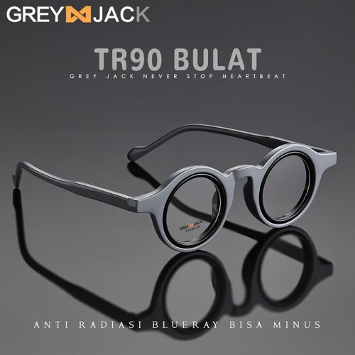 Promo Grey Jack Kacamata Antiradiasi Blueray TR90 Model Bulat Stylish ...