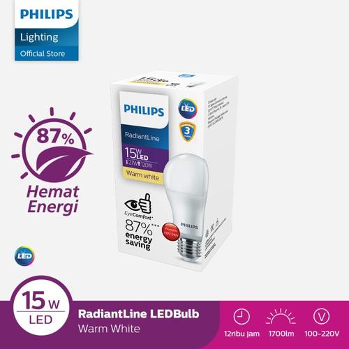 Promo Lampu Philips RadiantLine Bohlam LED 15W 3000K Kuning - Jakarta ...