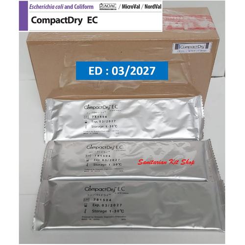 Jual Nissui Compact Dry EC - 100 Test (25 Strips) pengujian e.coli ...